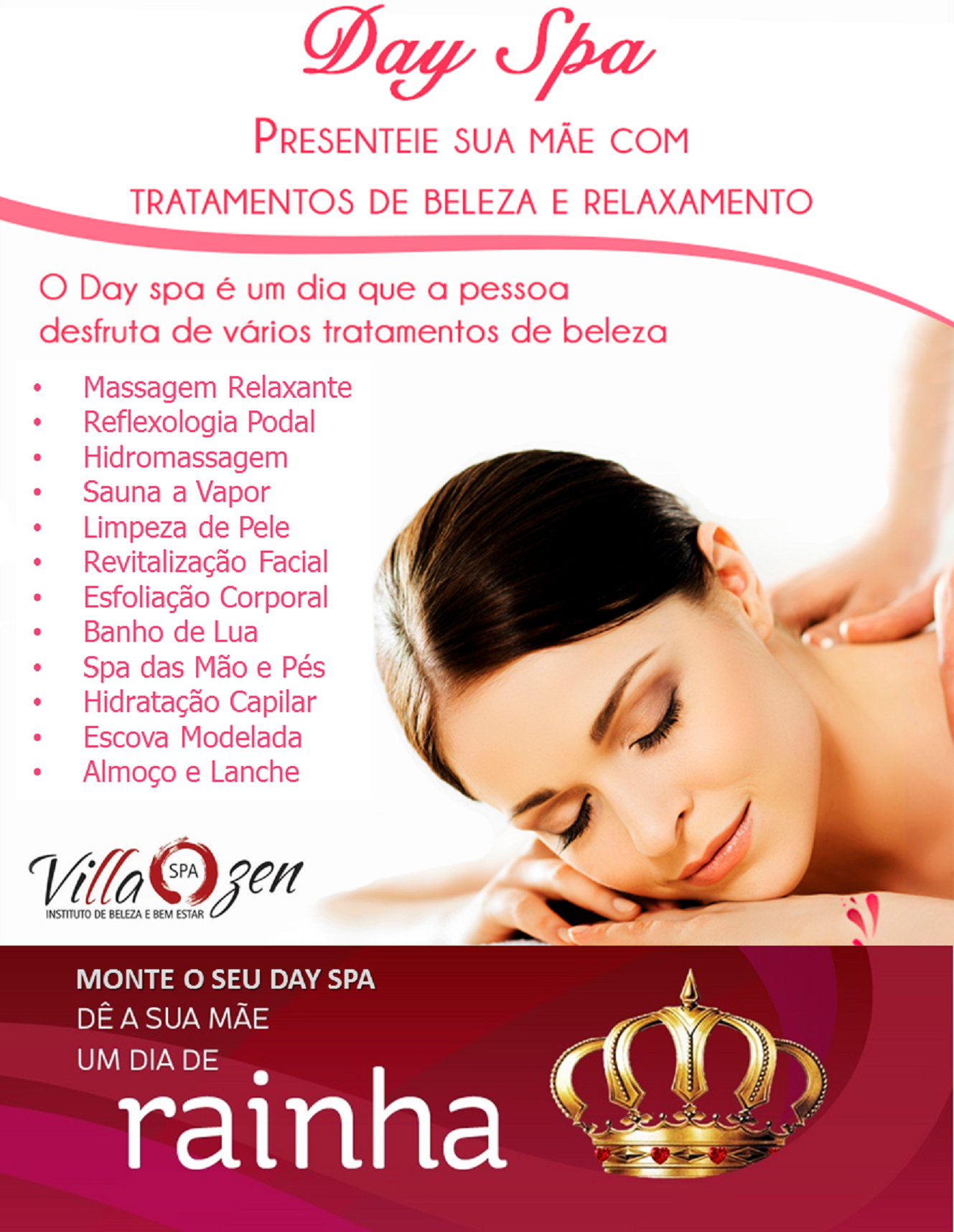 Day Spa Dia das Mães Villa Spa Zen - Villa Spa Zen